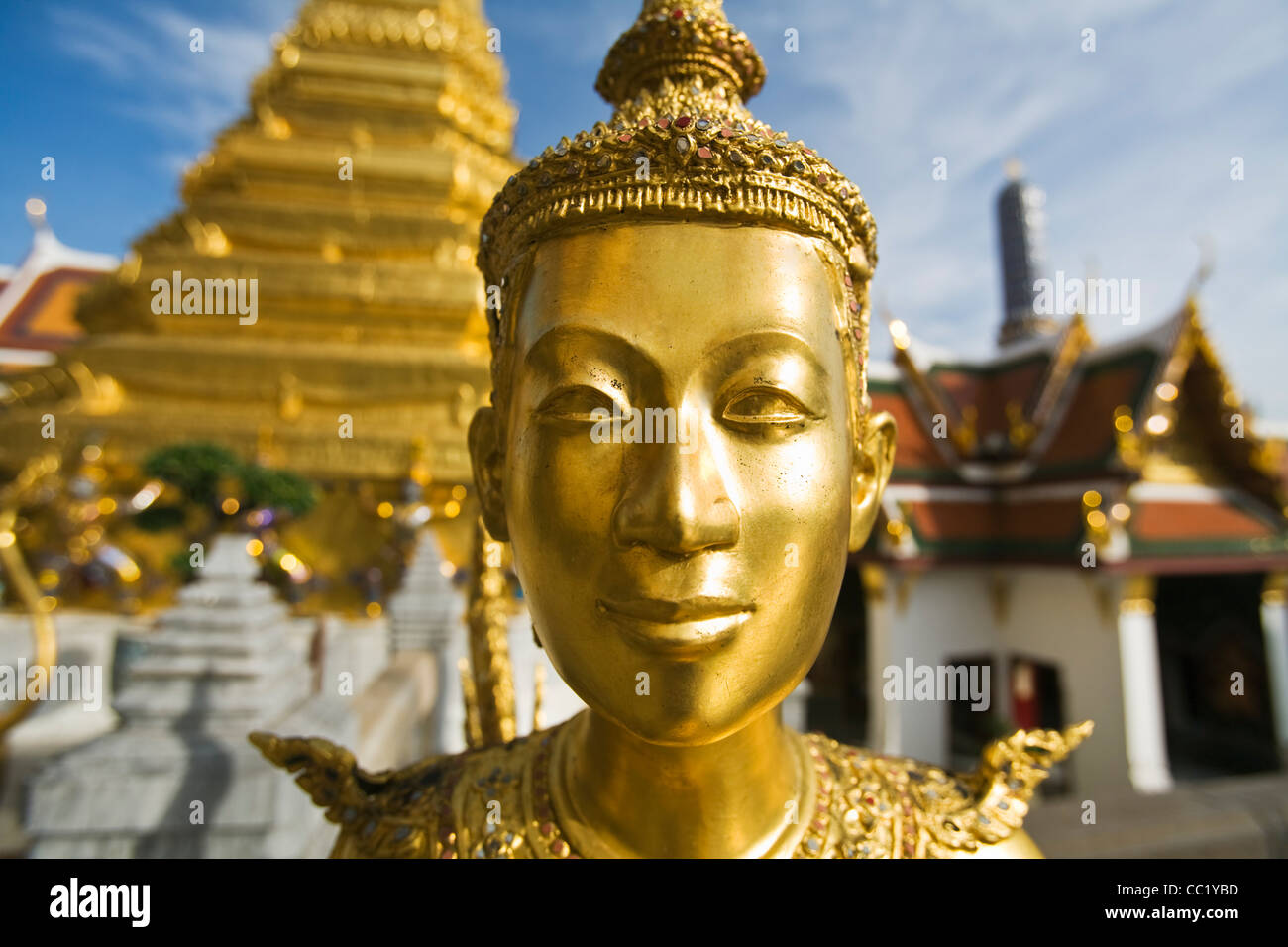 A Kinora (mythical half man half bird creature) at Wat Phra Kaew, also ...