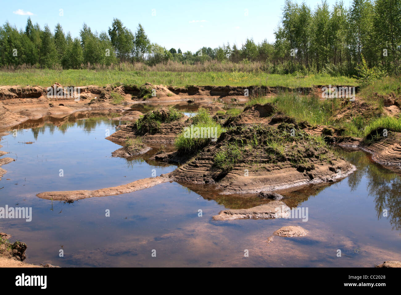 old sandy quarry Stock Photo - Alamy