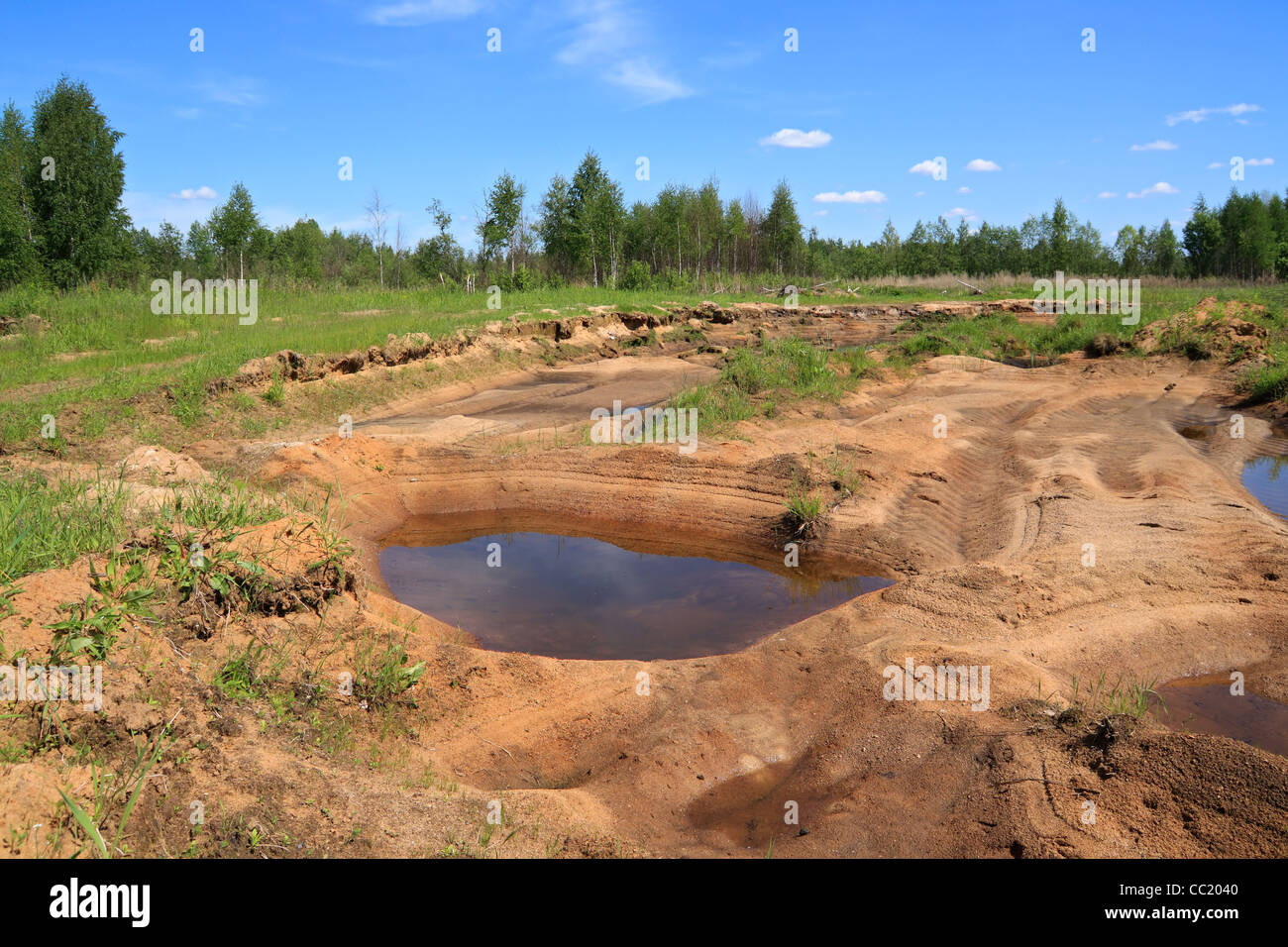 old sandy quarry Stock Photo - Alamy