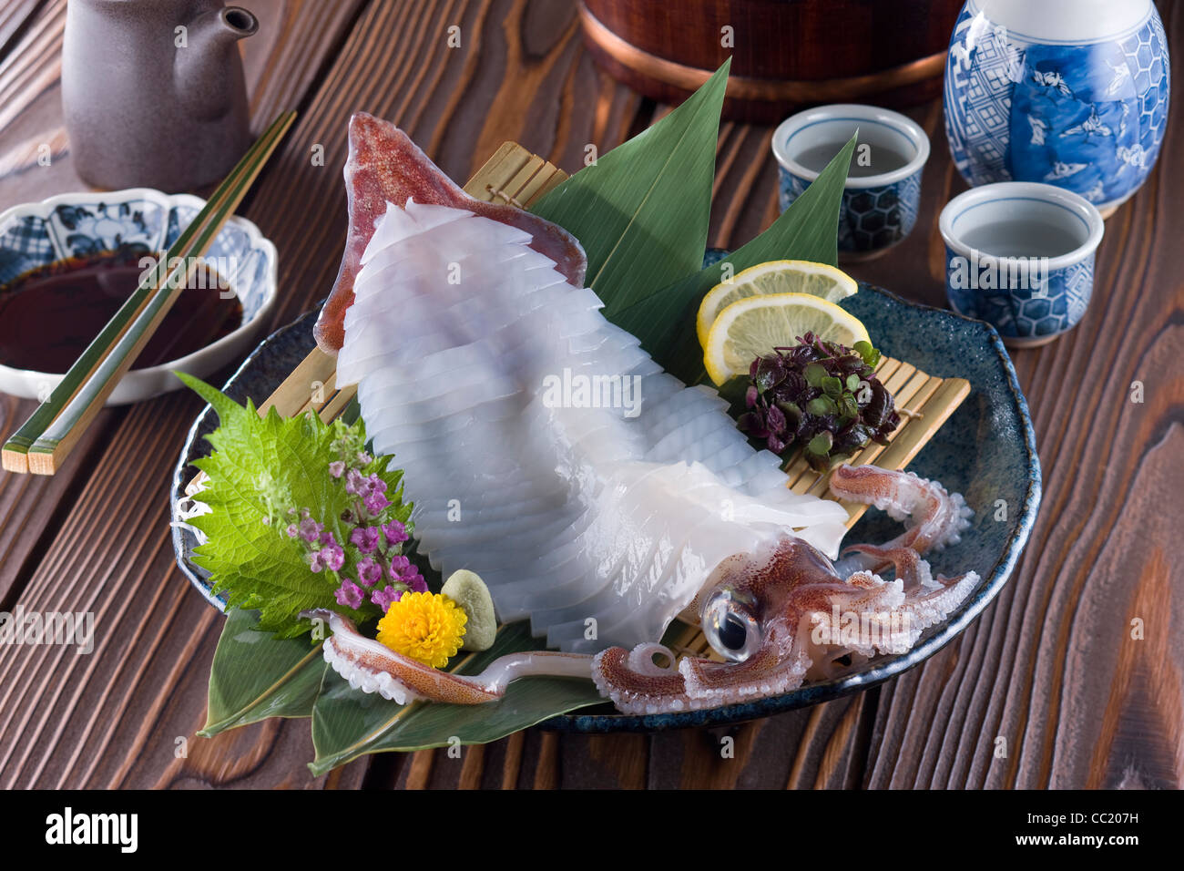 Ika-no-ikizukuri Stock Photo - Alamy