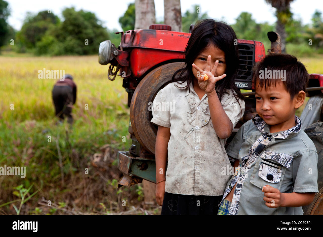 Happy Asian children, Cambodia, Asia Stock Photo - Alamy