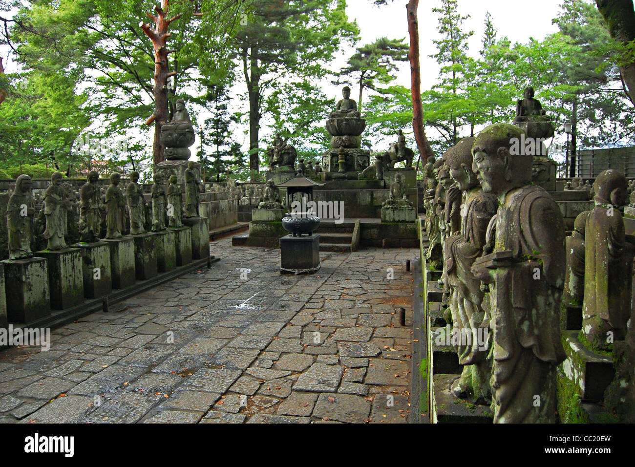 Gohyaku Rakan (500 Statues), Kita-in Temple, Kawagoe, Japan Stock Photo ...