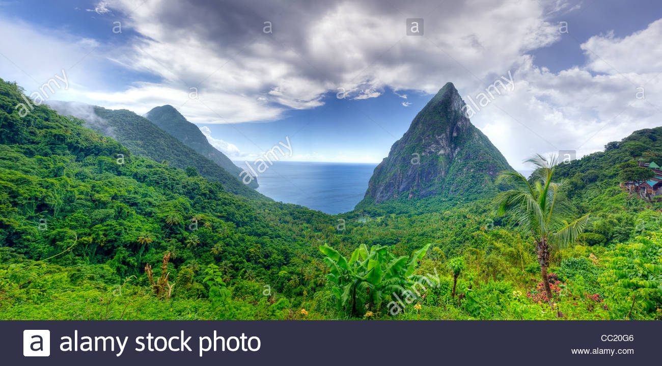 The Pitons And St Lucia High Resolution Stock Photography and Images ...