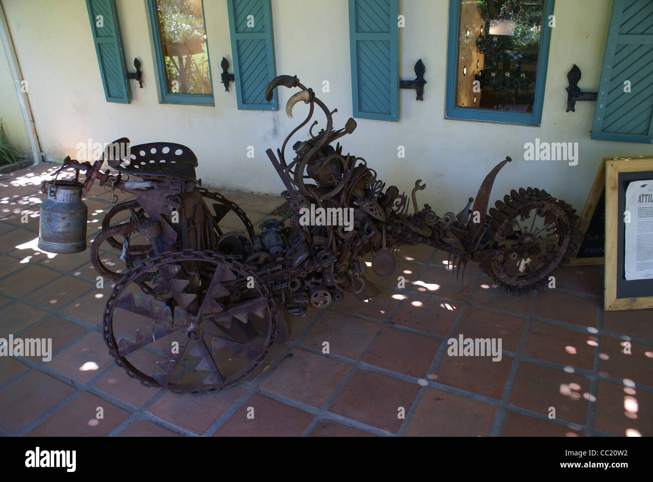 Scrap Metal Motorbike Stock Photo - Alamy