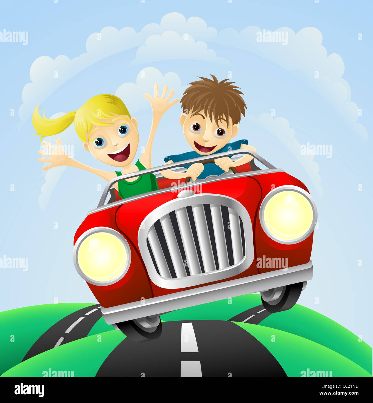 Cartoon illustration man jumping on hi-res stock photography and images ...