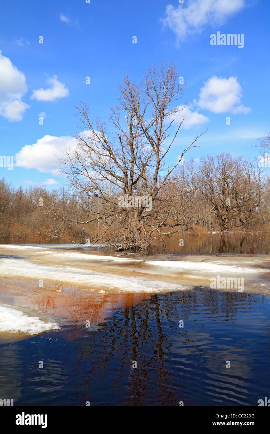Spring water flood snow in hi-res stock photography and images - Alamy