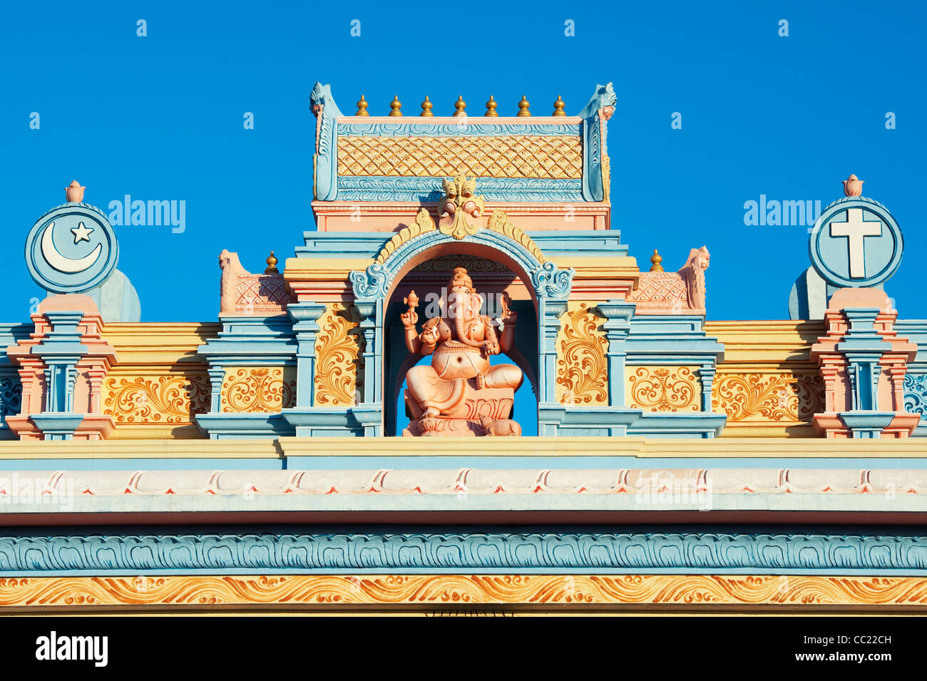 Colorful hindu gods on yellow hi-res stock photography and images - Alamy