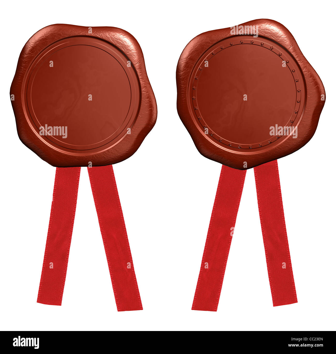 Wax seal detail Cut Out Stock Images & Pictures - Alamy