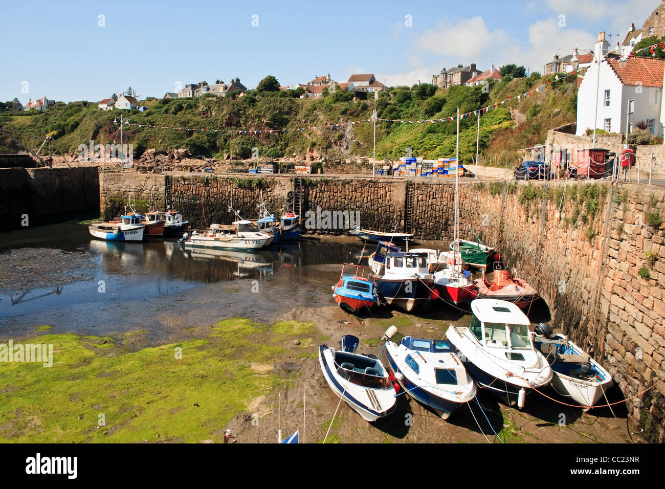 crail harbour fife scotland Stock Photo - Alamy