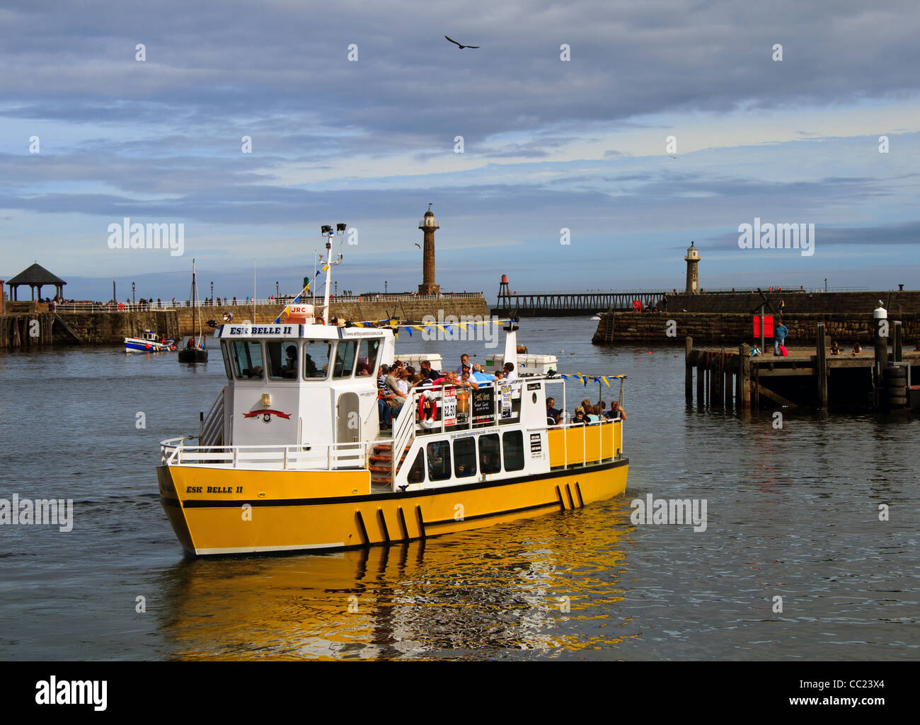 passenger boat at whitby Stock Photo - Alamy