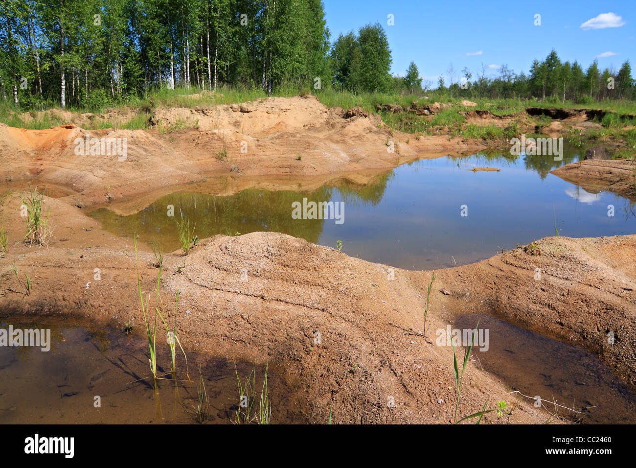 old sandy quarry Stock Photo - Alamy