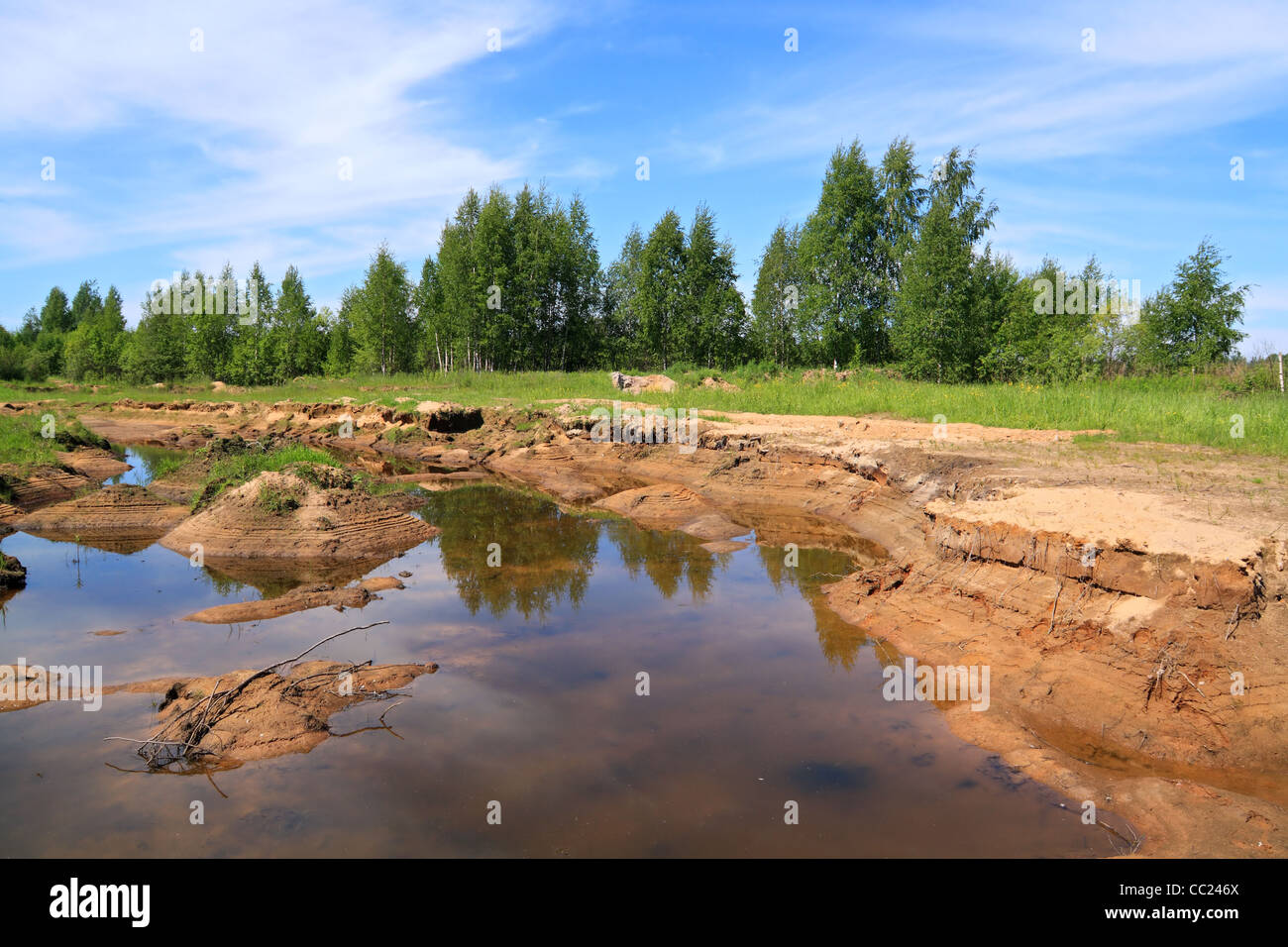 old sandy quarry Stock Photo - Alamy
