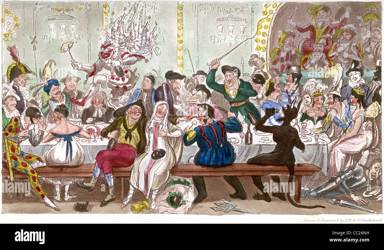 An illustration taken from "Life in London", captioned: Tom & Jerry ...