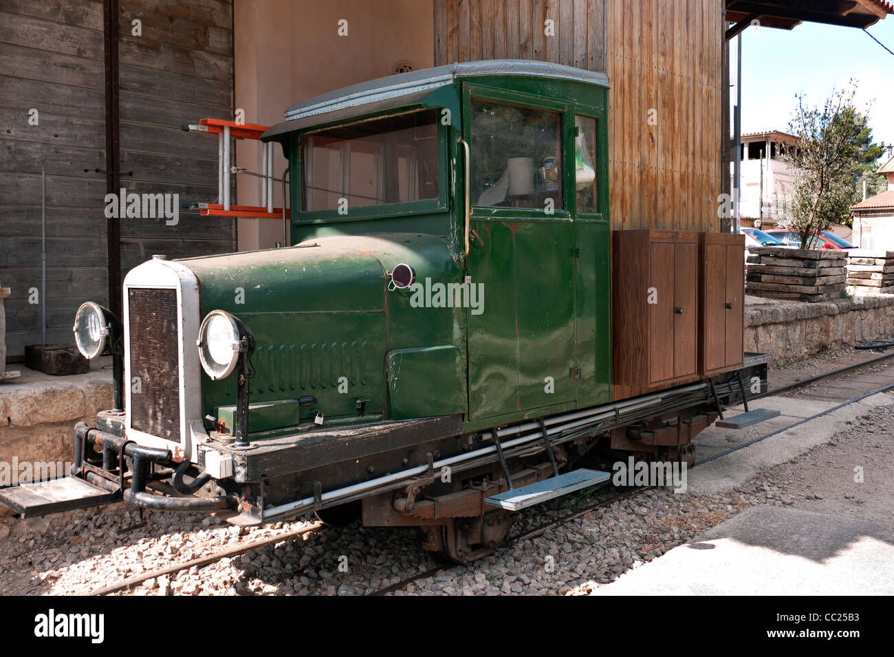 Maintenance lorry converted to run on the historic electric railway ...