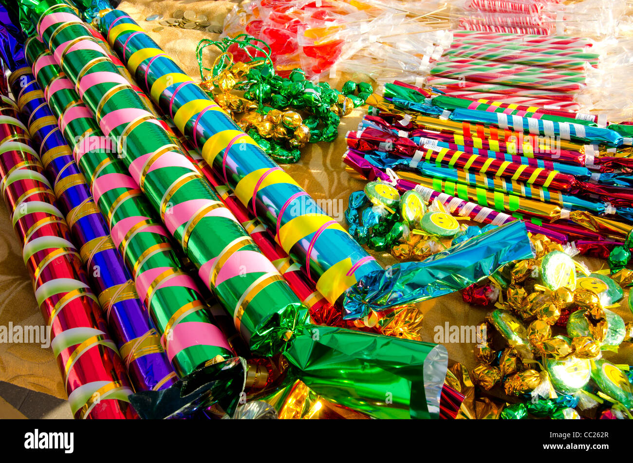 various sweets in the summer fair Stock Photo - Alamy