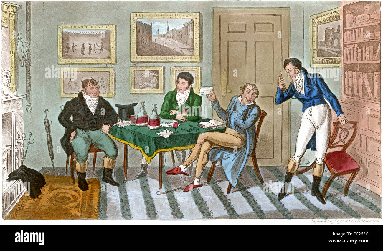 An illustration taken from "Life in London", captioned: Tom and Jerry ...