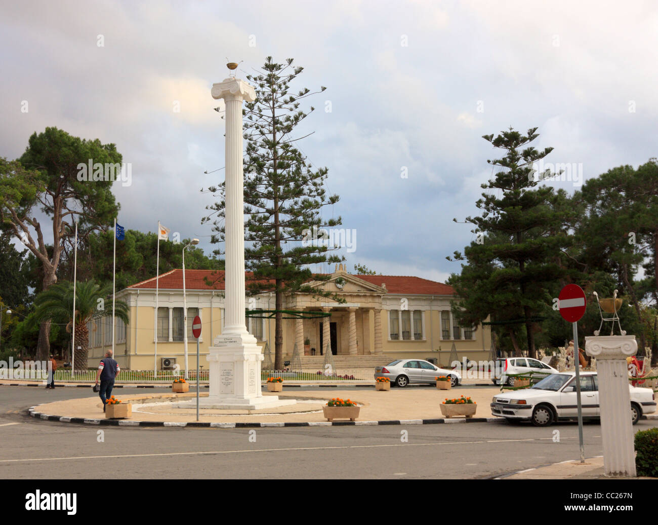 A column in the city centre of Paphos, Cyprus Stock Photo - Alamy