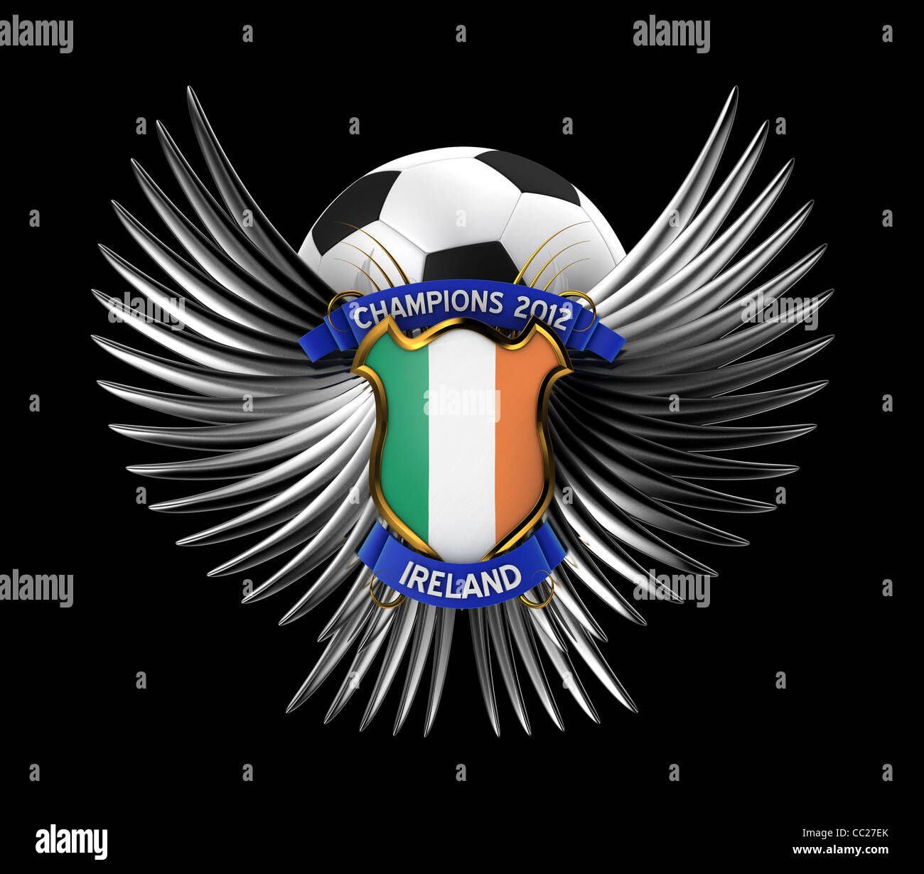 Ireland Soccer Ball Stock Photo - Alamy
