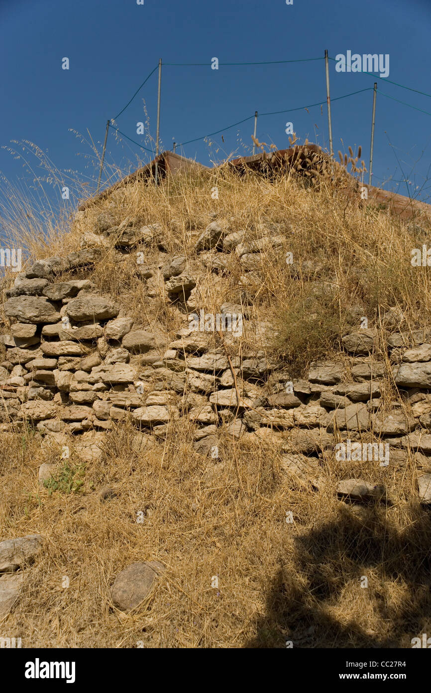 Watchtower at The archaeological site of Troy, Turkey Stock Photo - Alamy