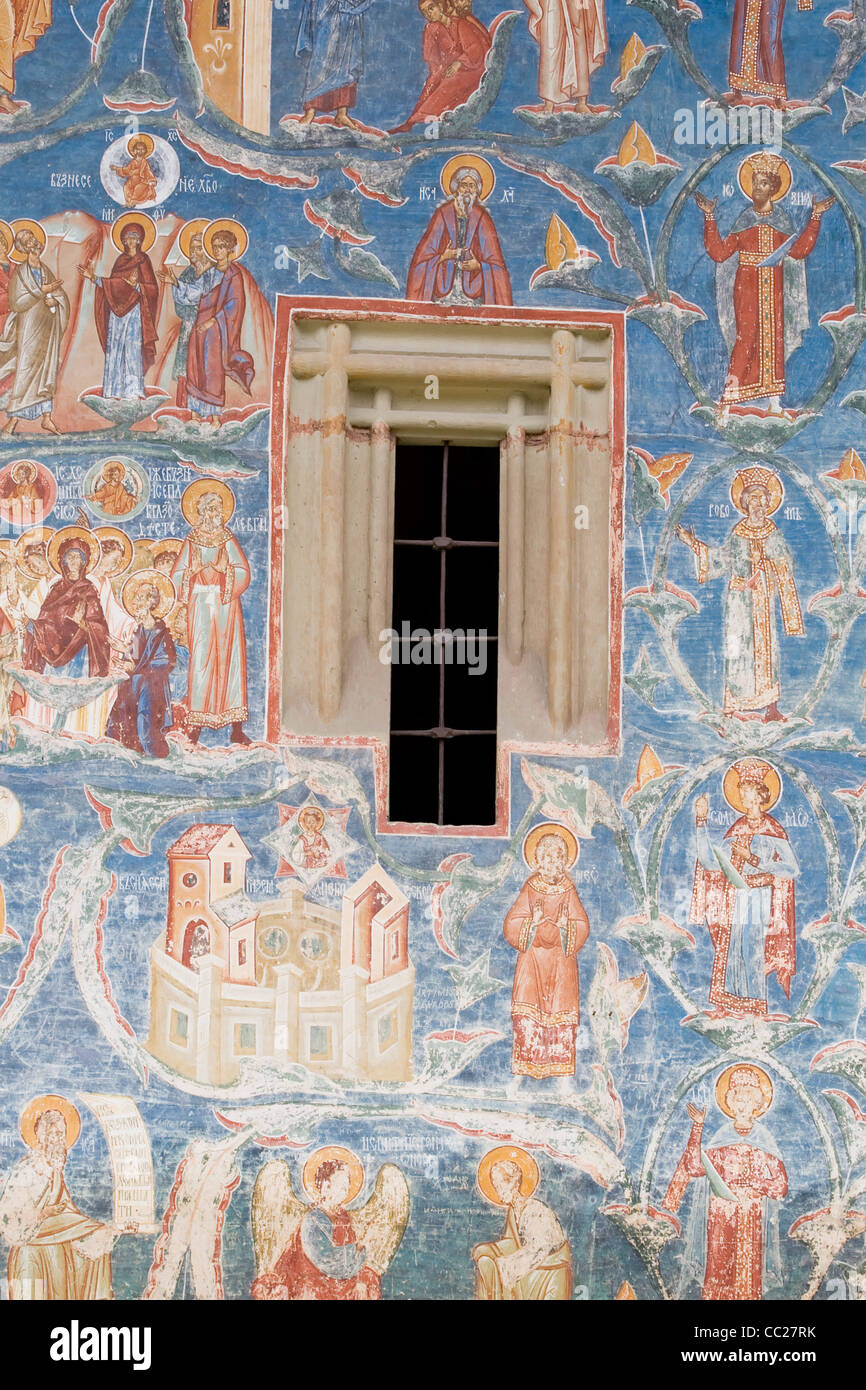 Voronet Monastery in Romania Stock Photo - Alamy