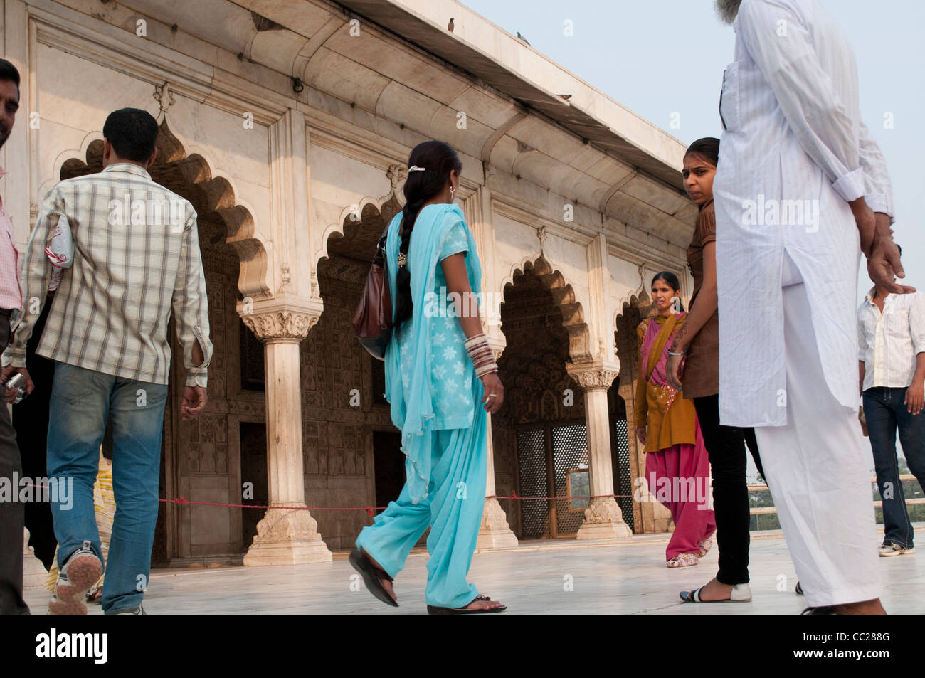 People at Tosh Khan or Baithak, Khas Mahal, Red Fort, Lal Qila, Old ...