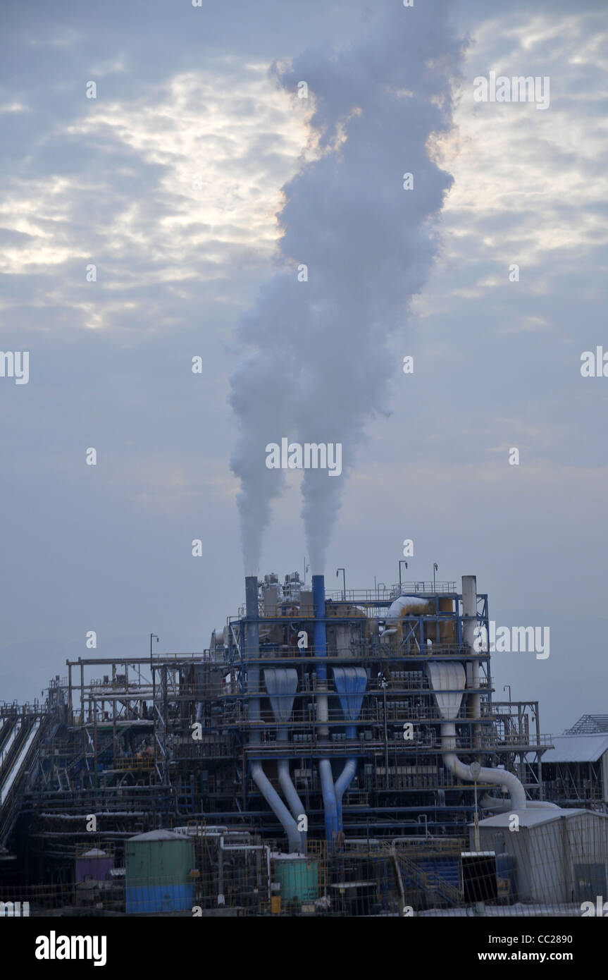 View of Dead Sea Salt factory. January 1, 2012, Photo by Shay Levy ...