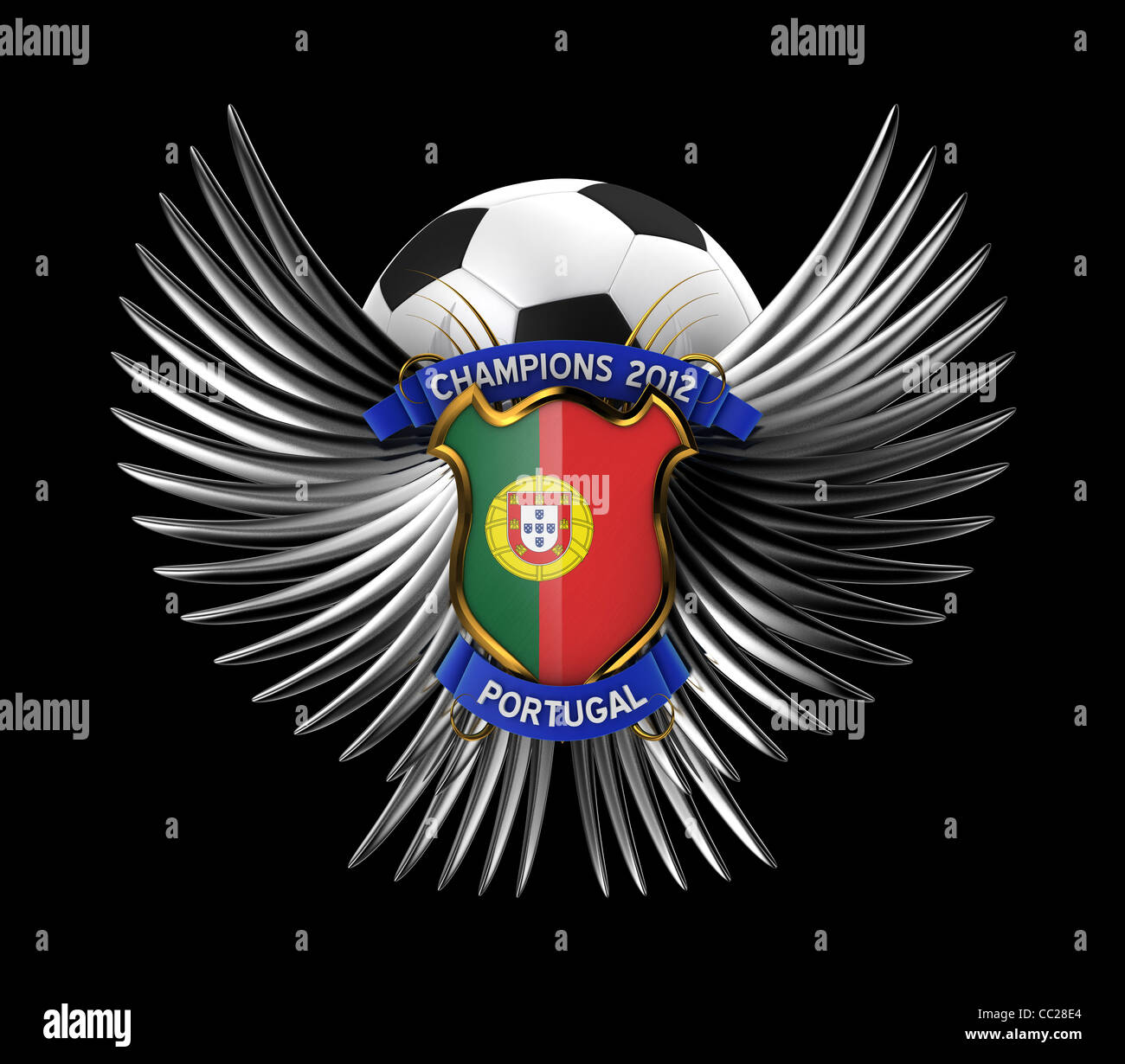 Portugal soccer crest hi-res stock photography and images - Alamy