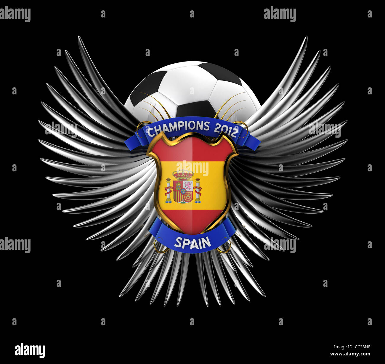 Spain Soccer Ball Stock Photo - Alamy