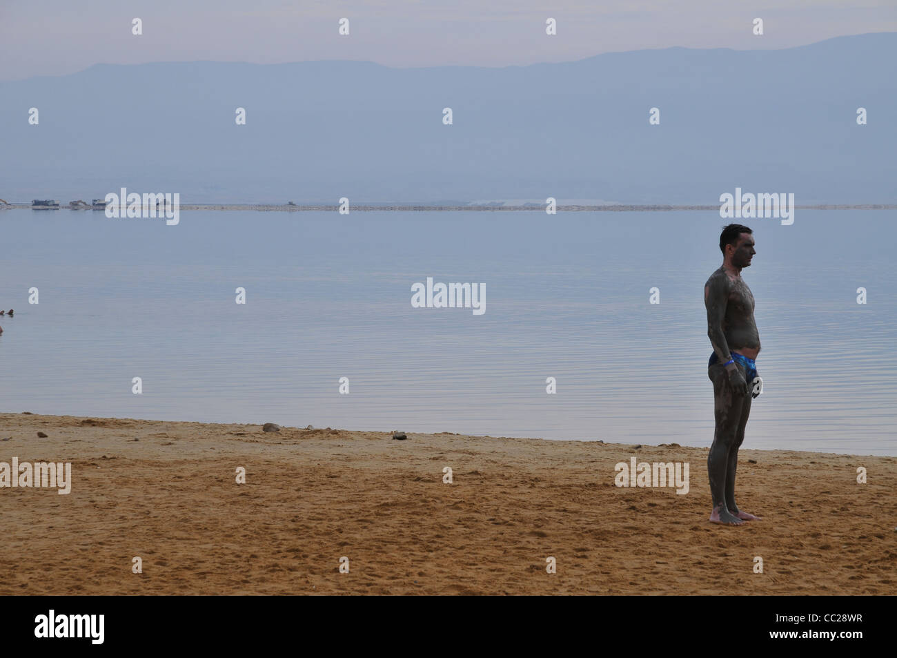 Dead Sea, flock, tourist, beach Stock Photo - Alamy