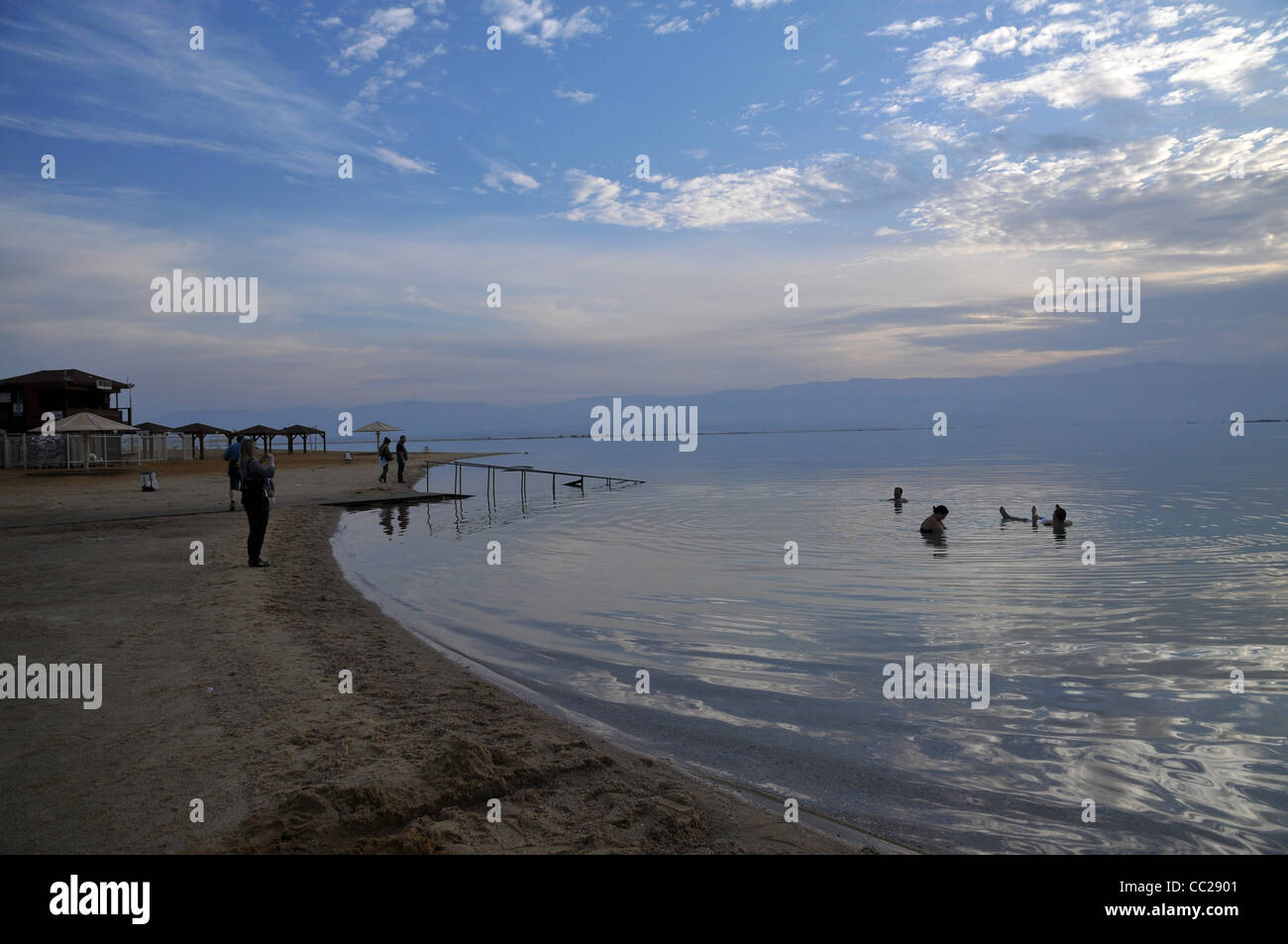 Dead Sea, flock, tourist, beach Stock Photo - Alamy