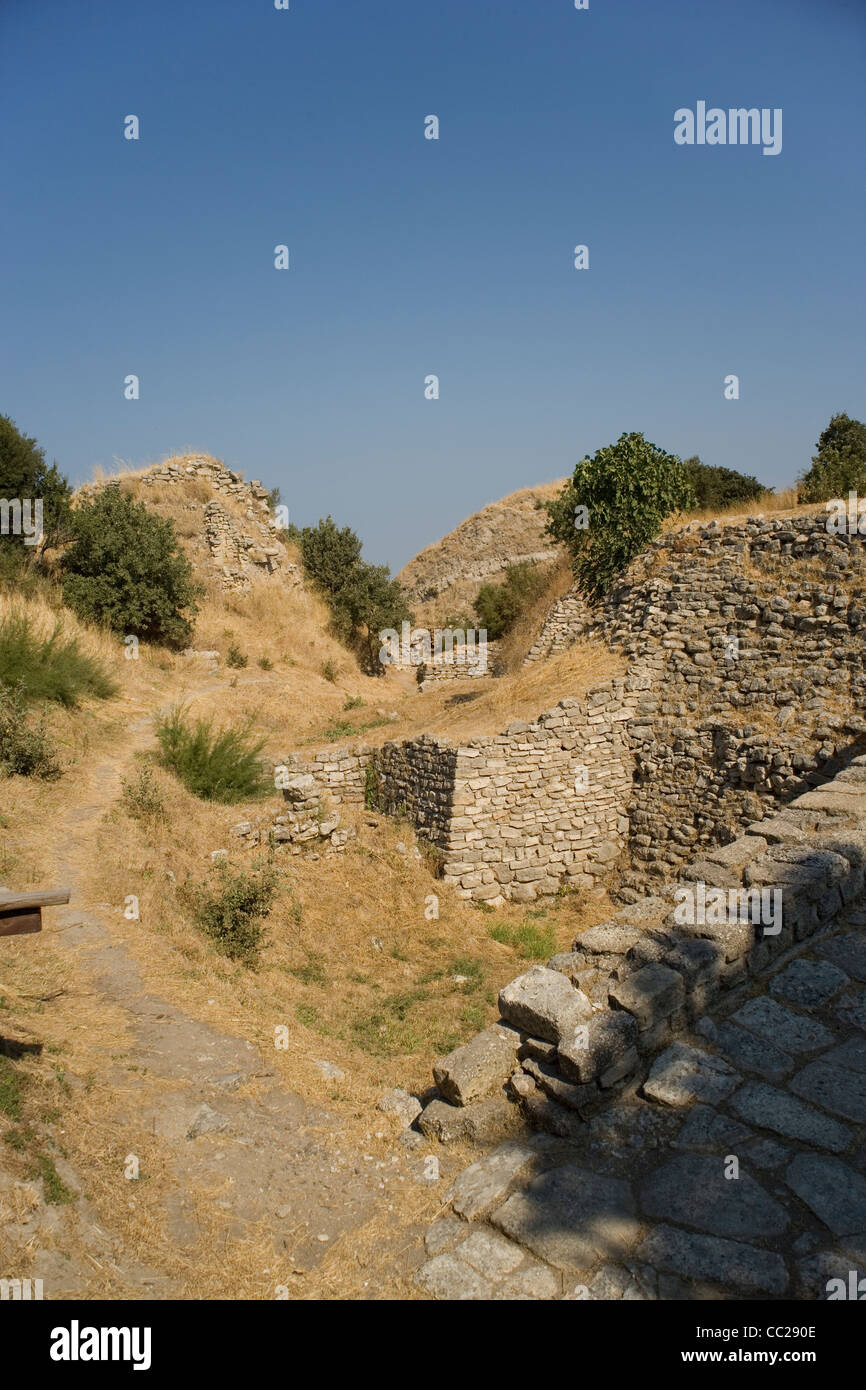 The archaeological site of Troy, Turkey Stock Photo - Alamy