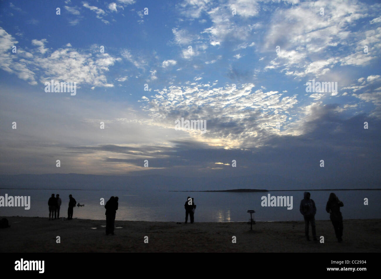 Dead Sea, flock, tourist, beach Stock Photo - Alamy
