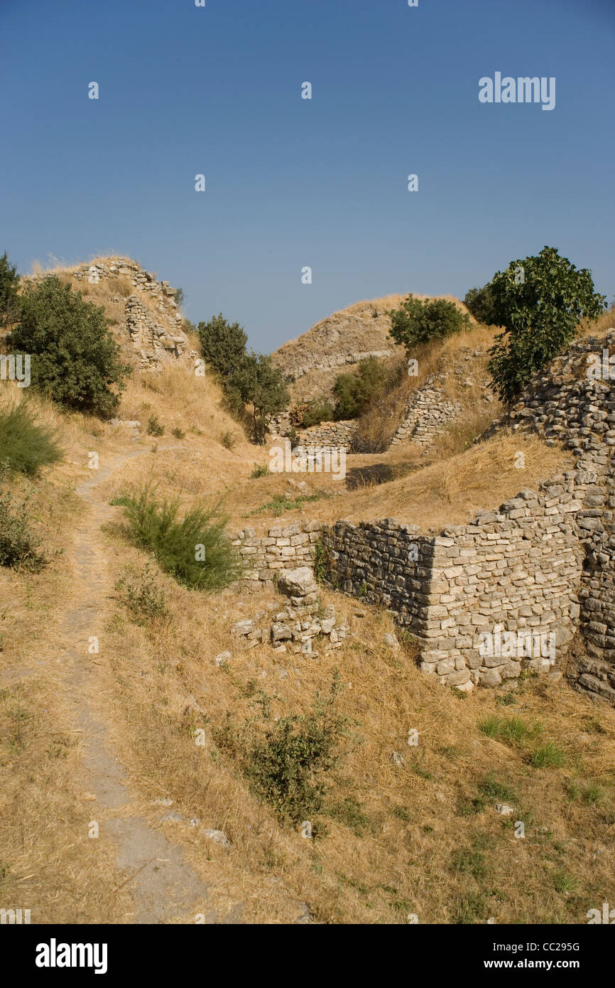 The archaeological site of Troy, Turkey Stock Photo - Alamy