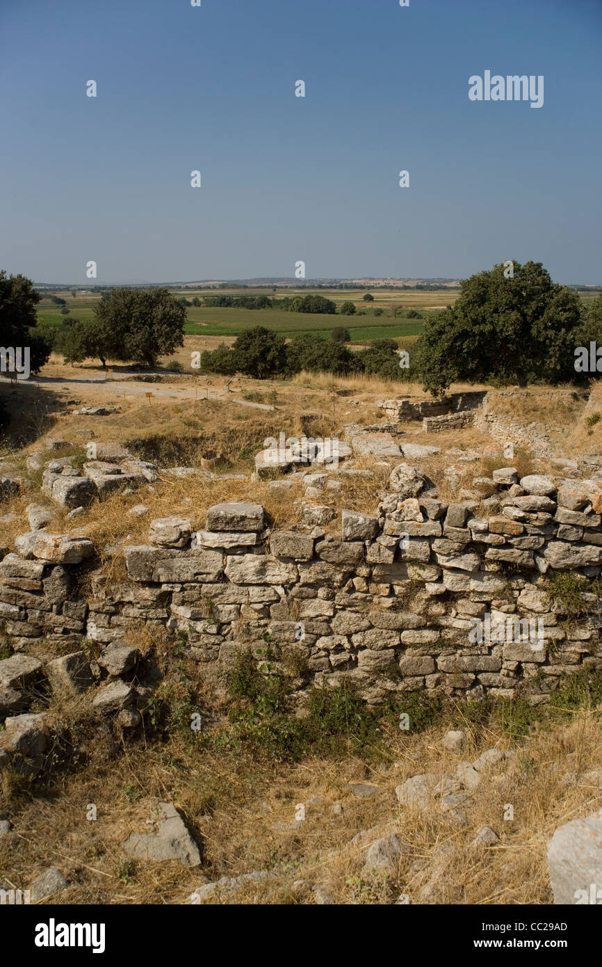 The archaeological site of Troy, Turkey Stock Photo - Alamy