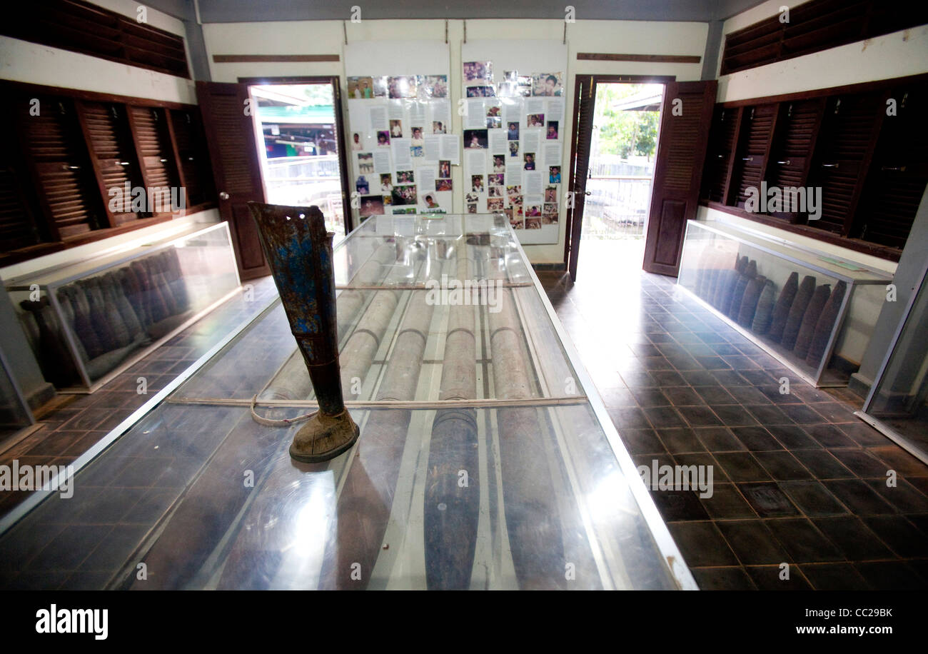 Cambodia Landmine Museum near Siem Reap, Cambodia, Asia Stock Photo - Alamy