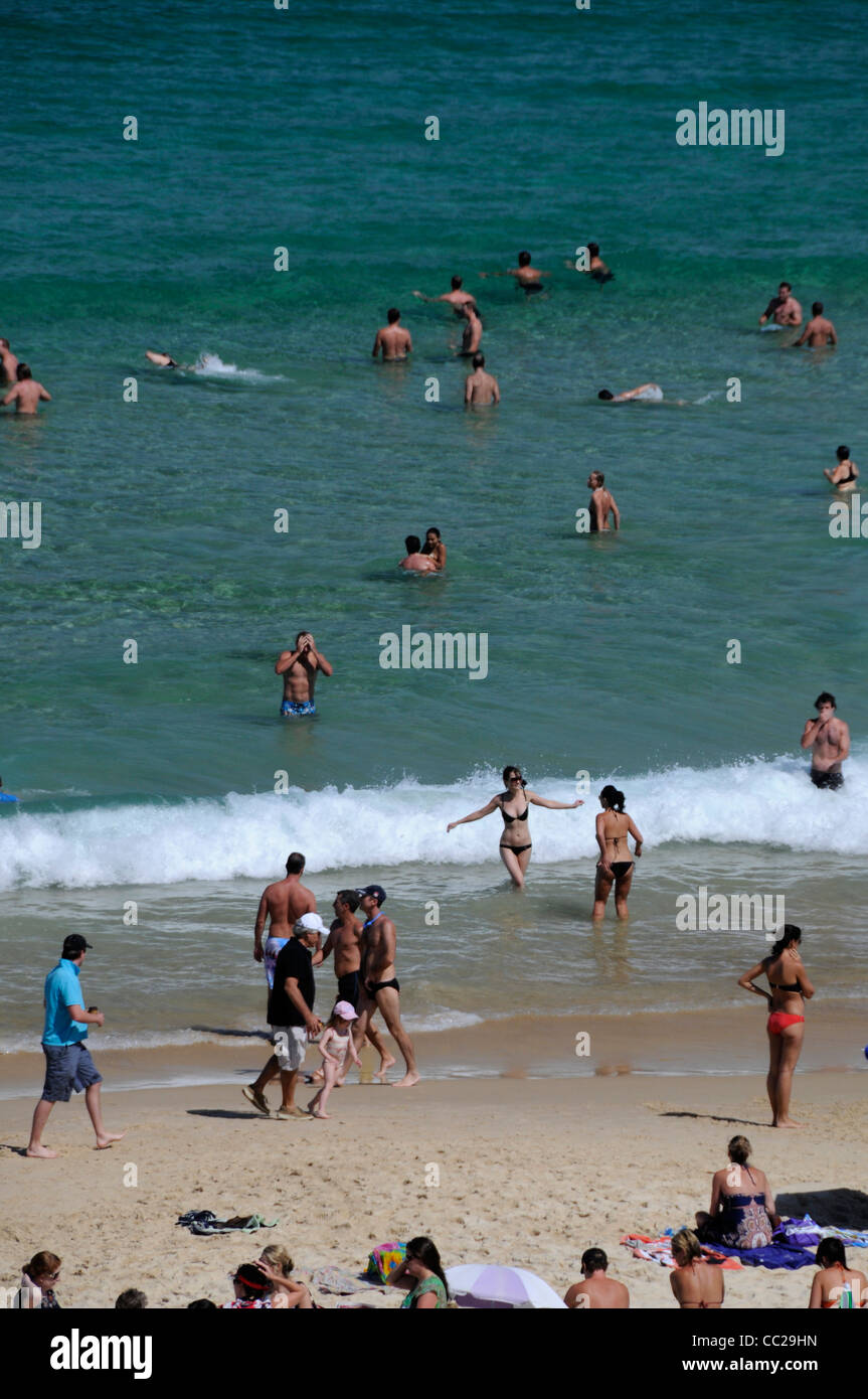 Bondi beach swimmer new south hi-res stock photography and images - Alamy