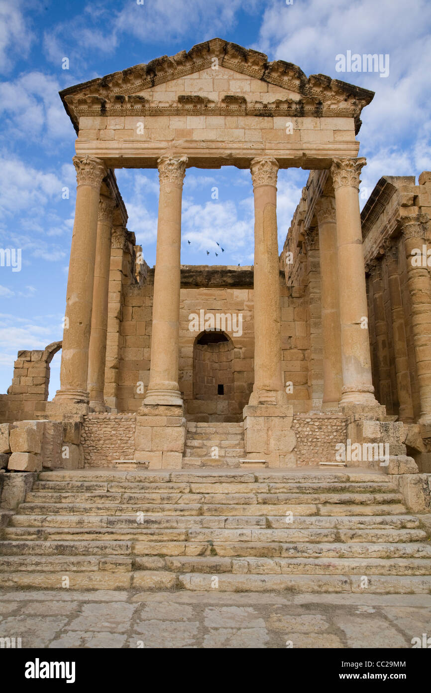 Temple of Minerva, Sufetula, Tunisia Stock Photo - Alamy
