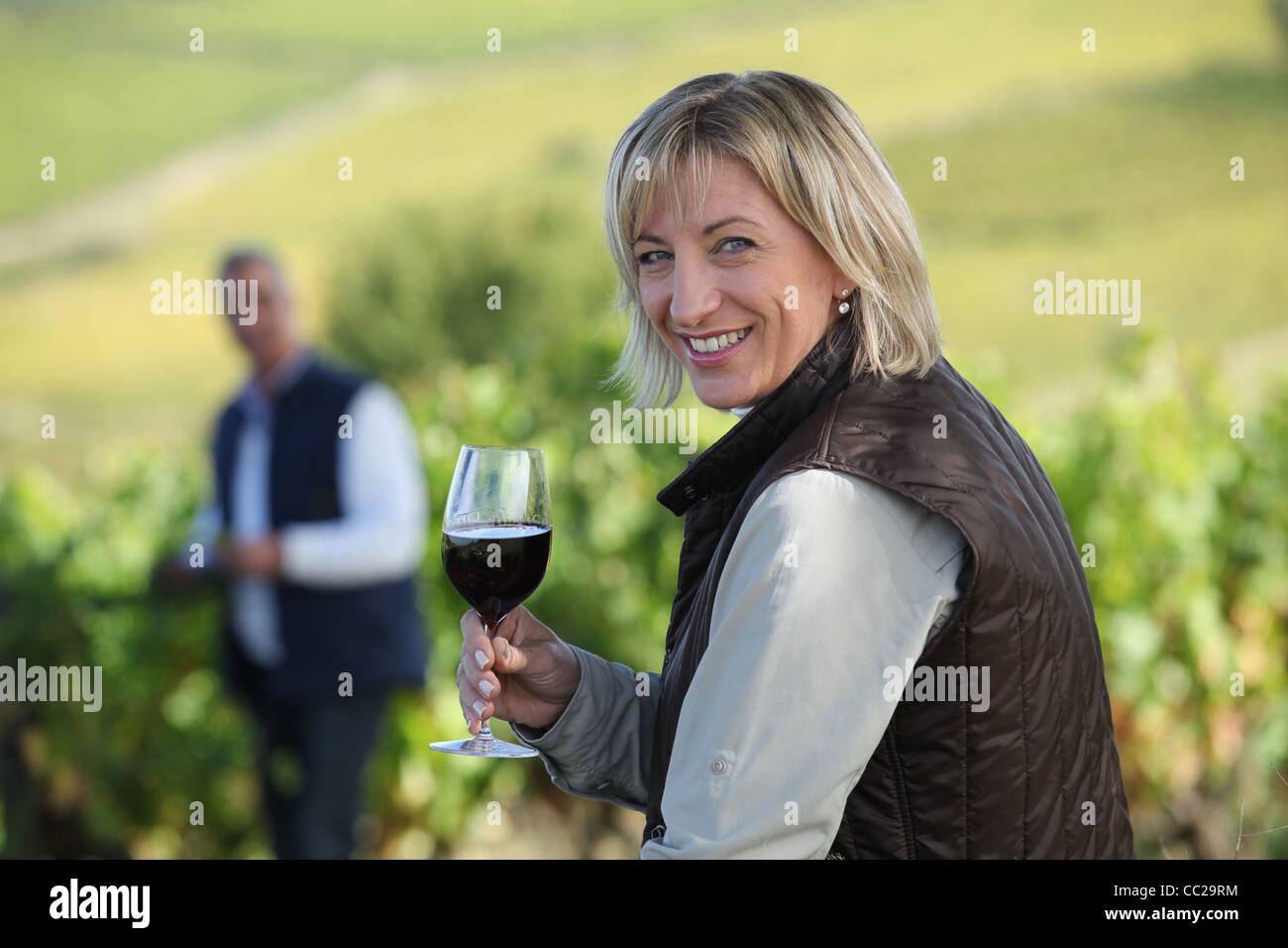 Winemaker woman in hand glass hi-res stock photography and images - Alamy