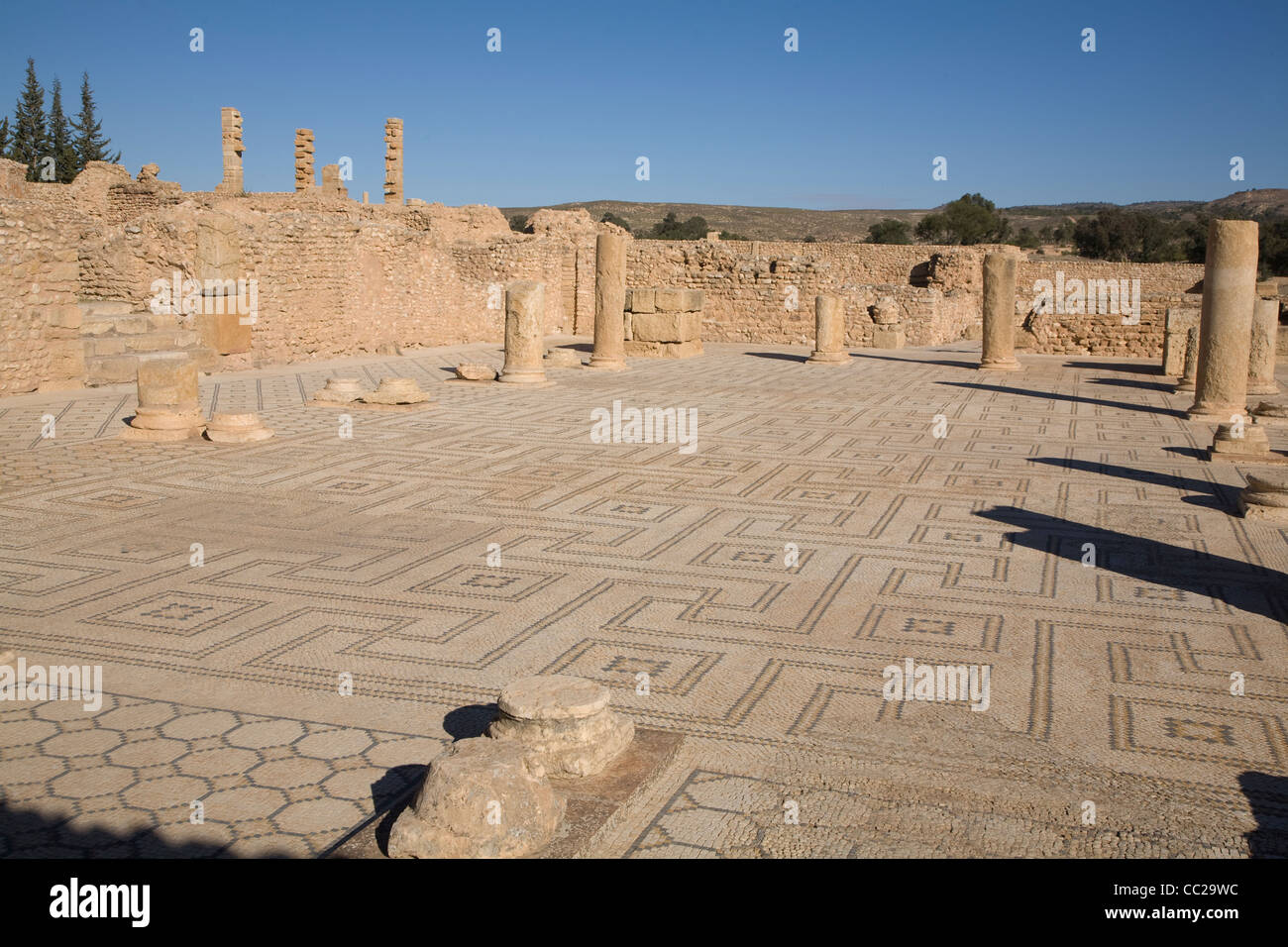 Roman mosaic floor ruins hi-res stock photography and images - Alamy