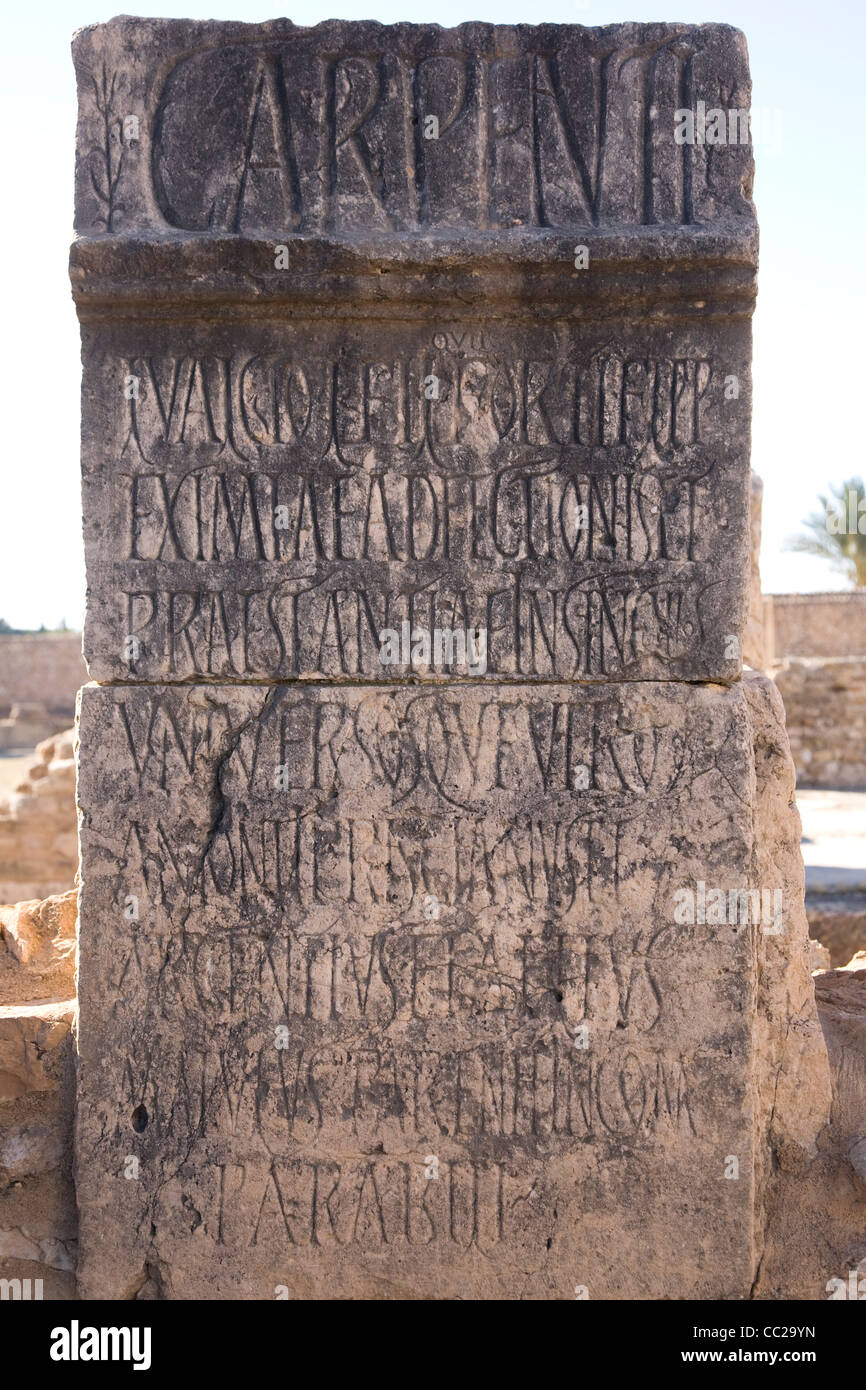 Roman inscription hi-res stock photography and images - Alamy