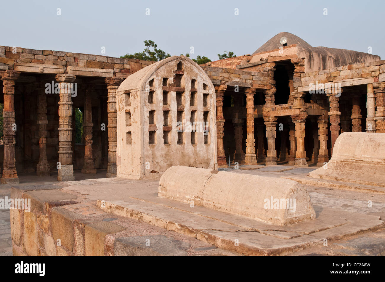Quwwat Ul Islam Mosque In Qutb Complex High Resolution Stock ...