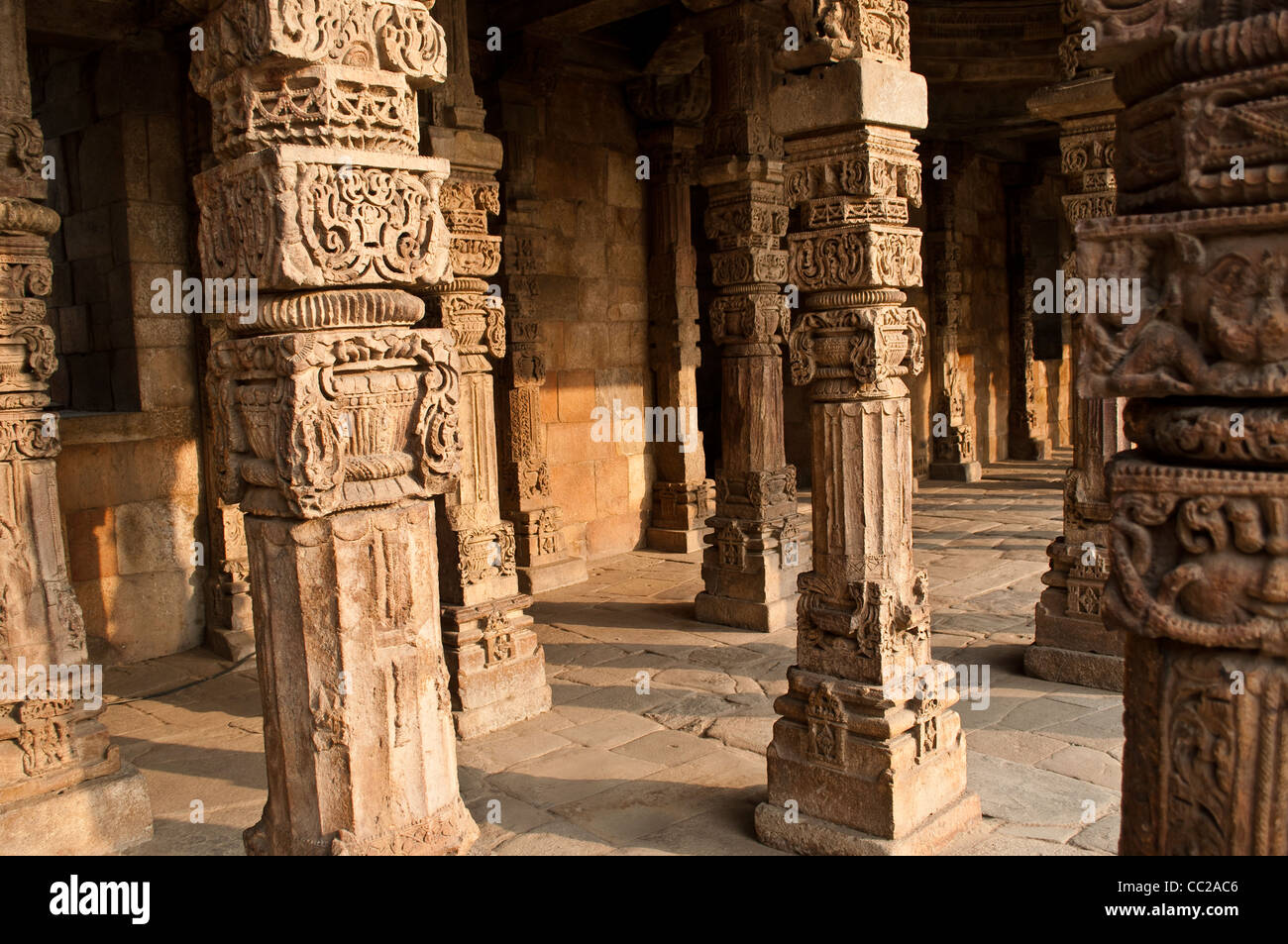 Quwwat-ul-Islam (the Might of Islam) mosque in Qutb Minar Complex, New ...