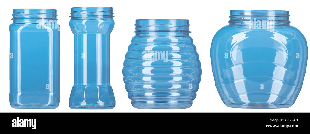 Set of transparent color plastic bottle isolated Stock Photo - Alamy