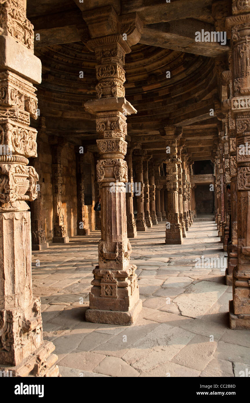 Quwwat-ul-Islam (the Might of Islam) mosque in Qutb Minar Complex, New ...