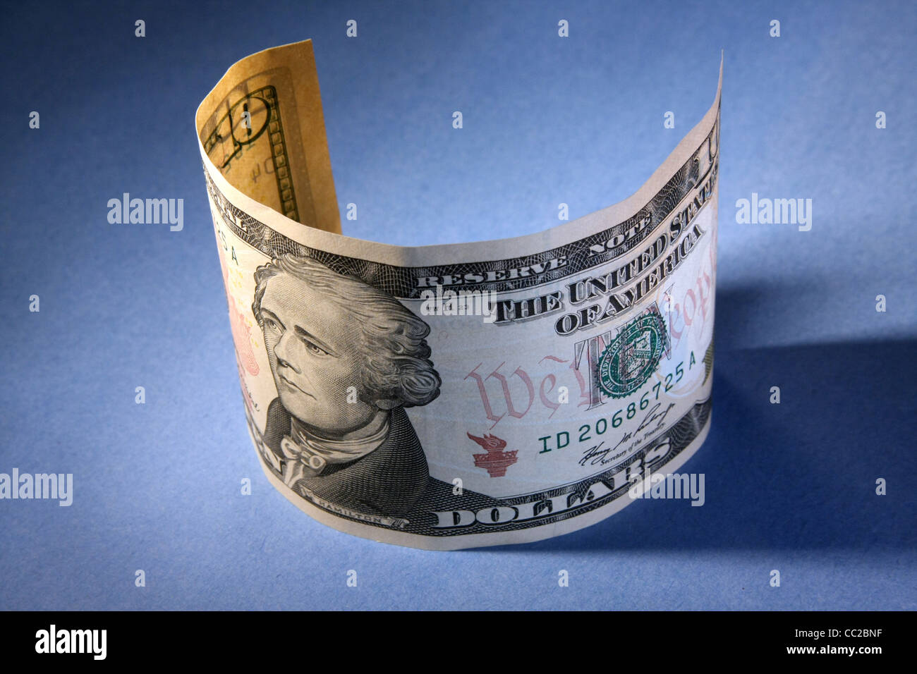 Ten dollar bill U.S. Currency Stock Photo - Alamy