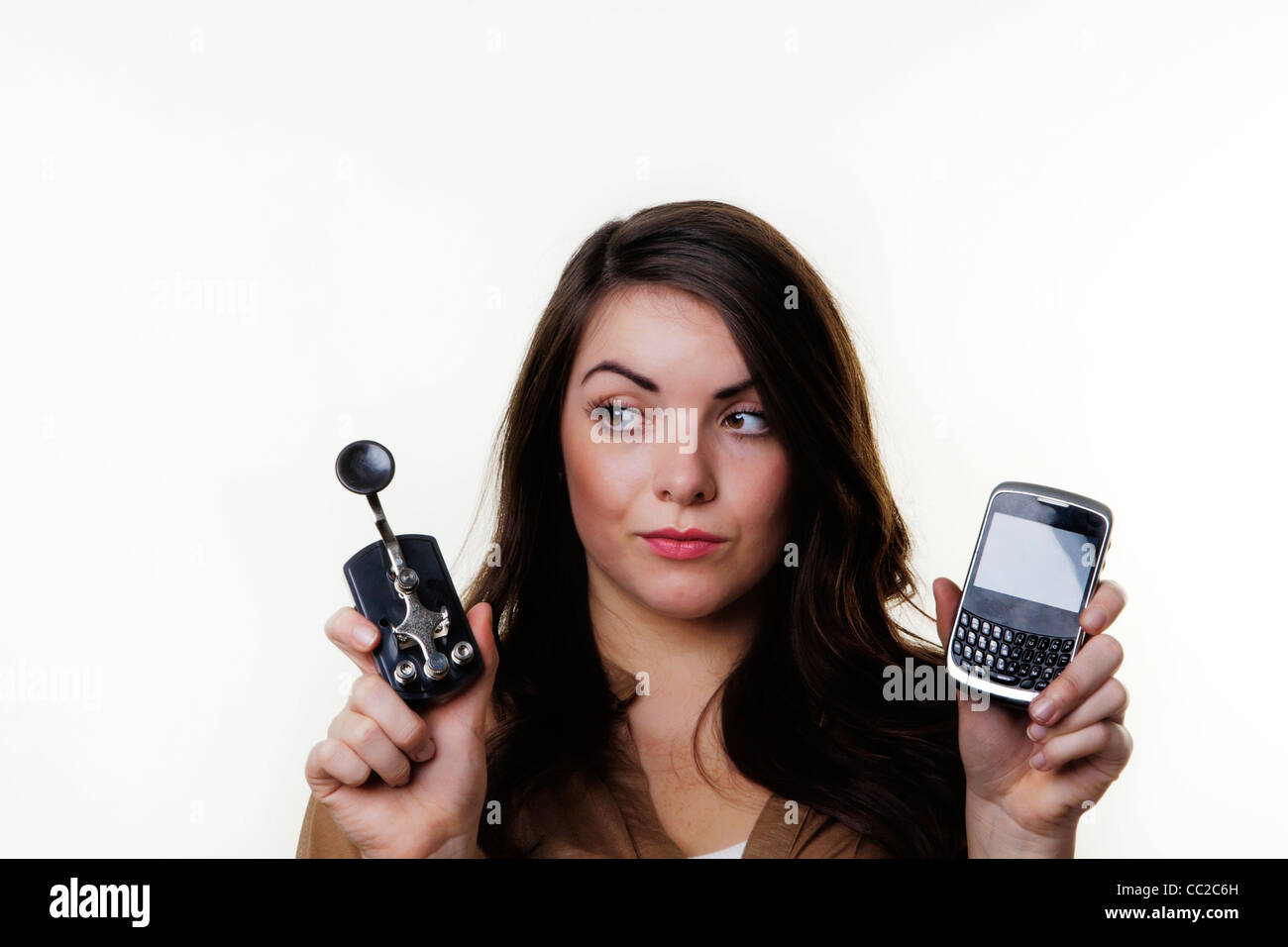 Morse key hand hi-res stock photography and images - Alamy