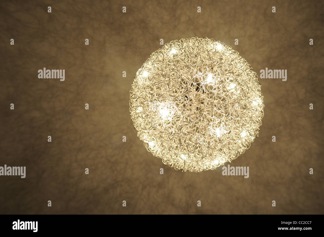 Photograph of a light casting shadows on the ceiling Stock Photo - Alamy
