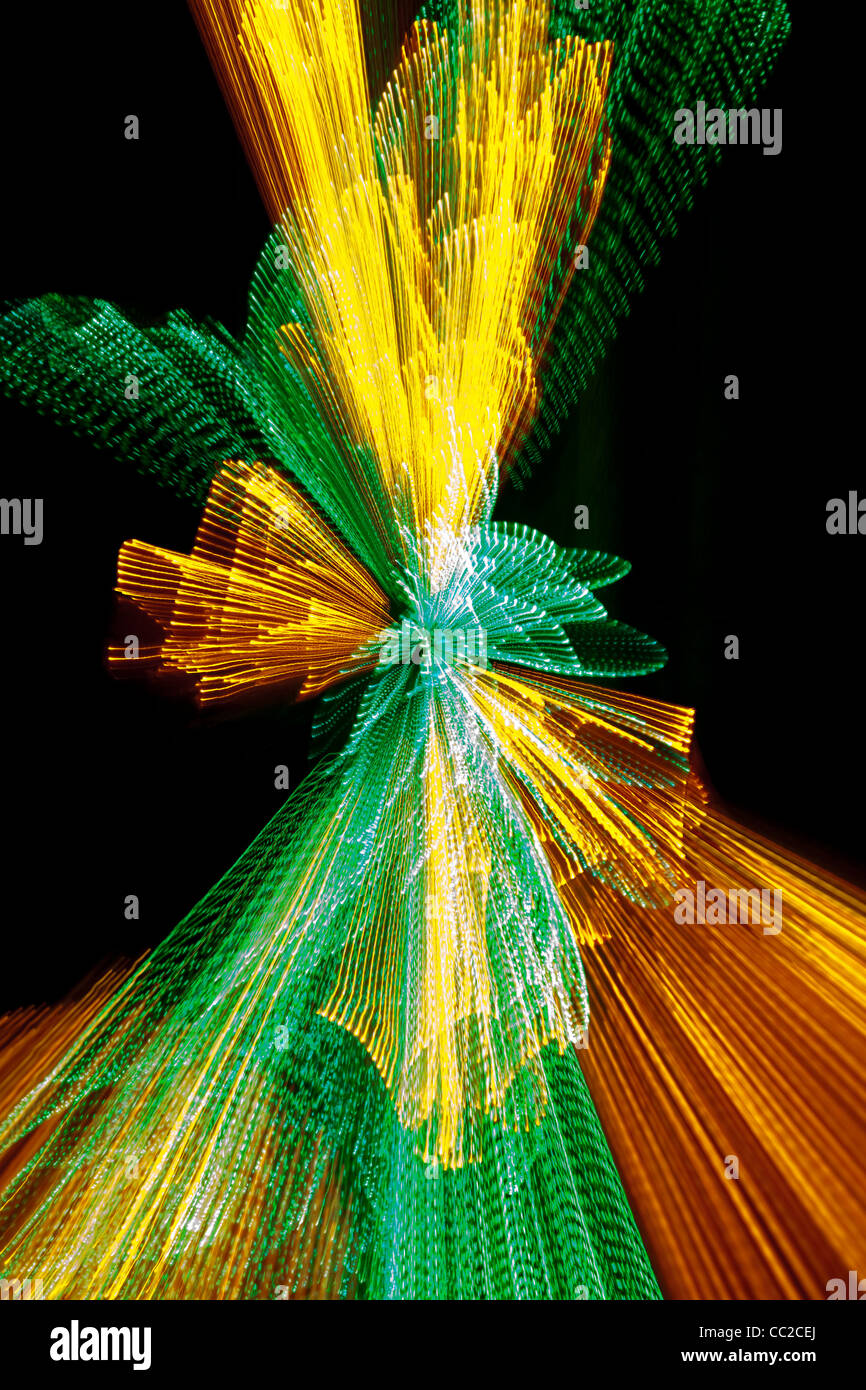 Yellow and Green light burst Stock Photo - Alamy