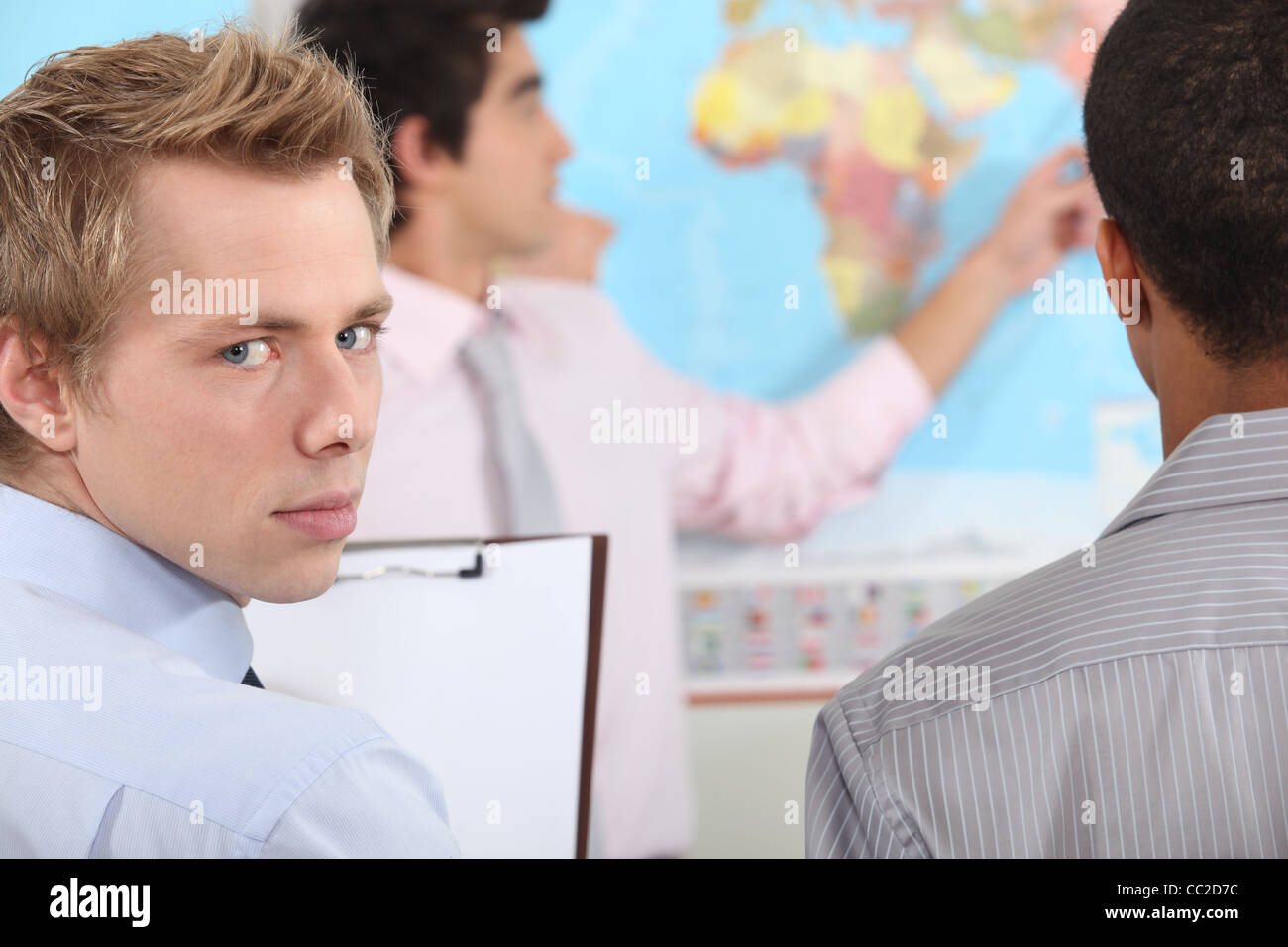 Students in geography Stock Photo - Alamy