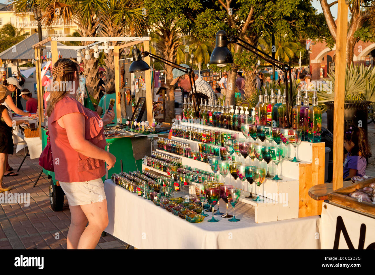 market on Mallory Square in Key West, Florida Keys, Florida, USA Stock ...